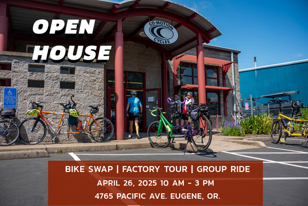 Co-Motion Cycles Open House: Bike Swap, Group Ride, Factory Tour!